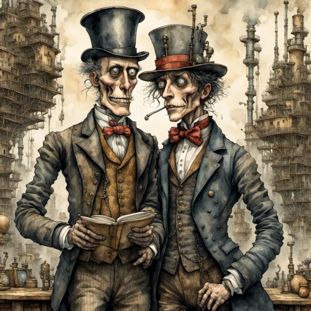 A human butler and a Lordling - AI Generated Artwork - NightCafe Creator