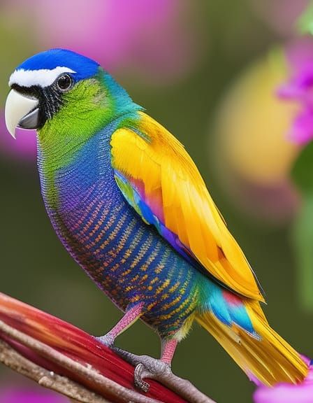 💚💙Parakeet💚💙 - AI Generated Artwork - NightCafe Creator