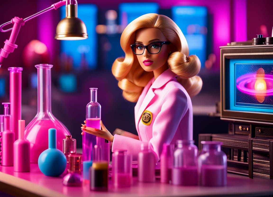 Scientist Barbie - AI Generated Artwork - NightCafe Creator