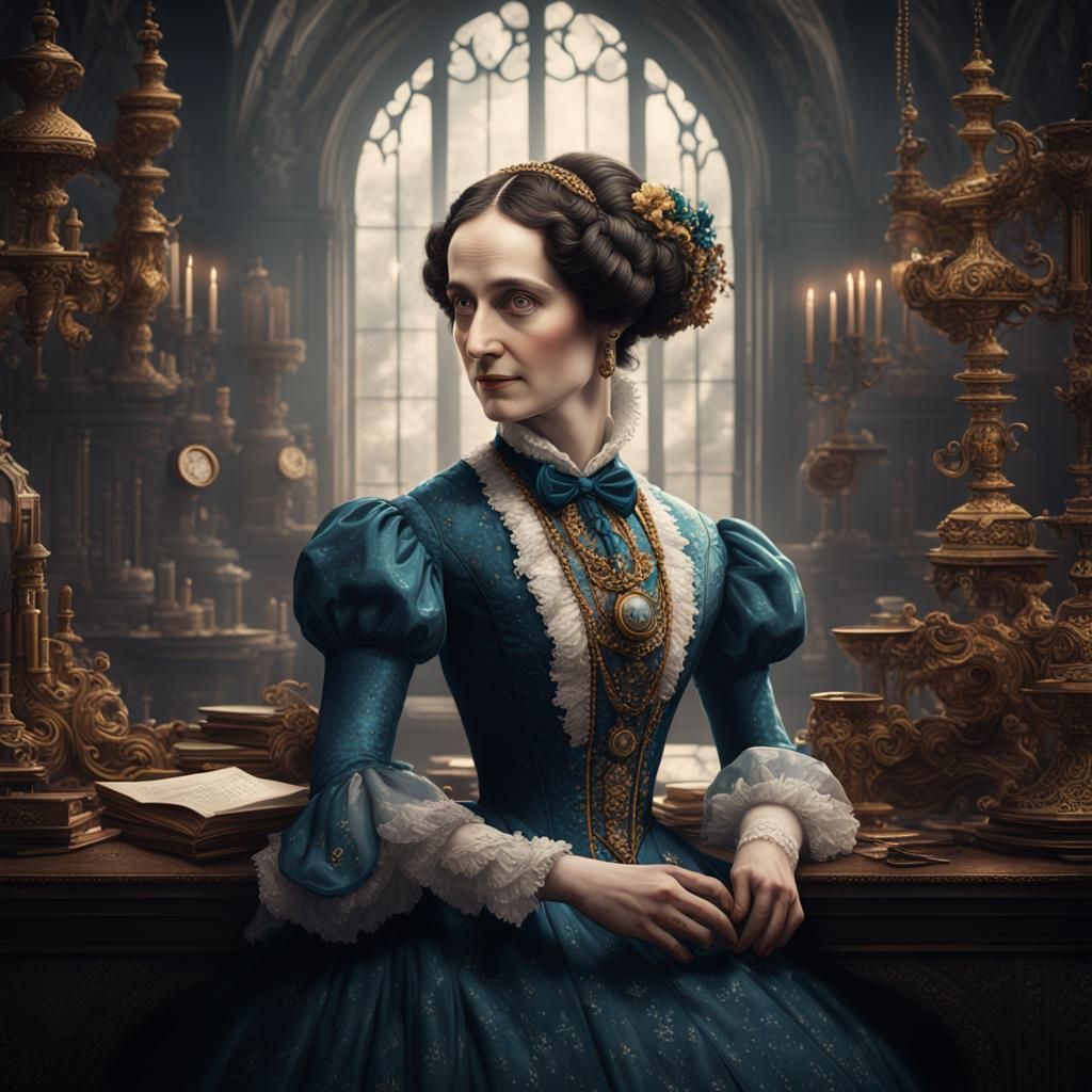 Portrait of Ada Lovelace - AI Generated Artwork - NightCafe Creator