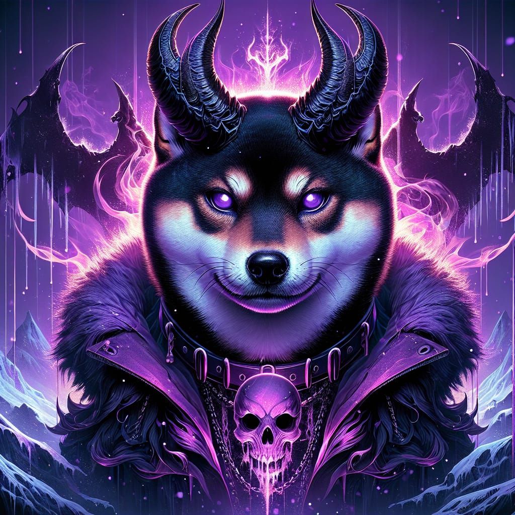 Evil shibainu v2 - AI Generated Artwork - NightCafe Creator