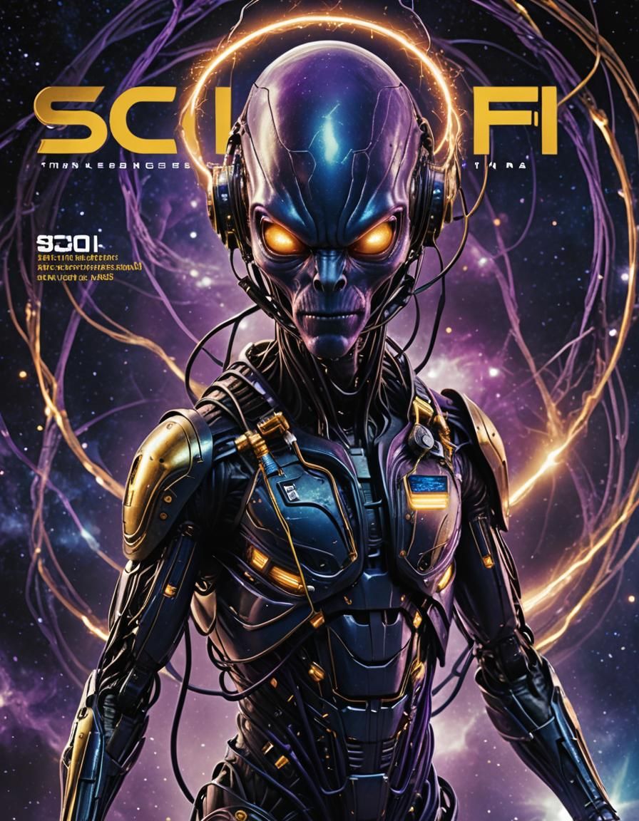Sci-Fi Magazine cover - AI Generated Artwork - NightCafe Creator