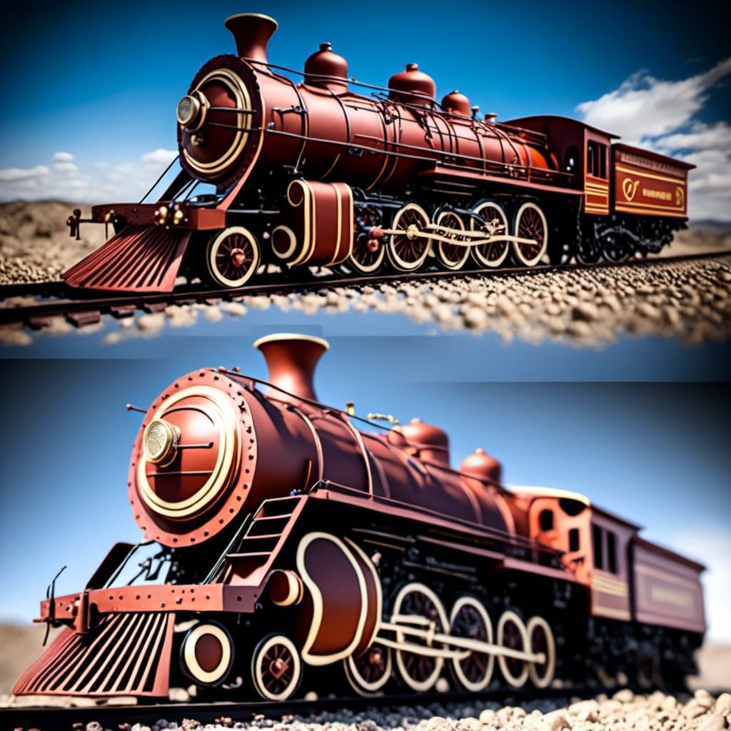 a breathtaking locomotive made of human body parts, award-winning ...