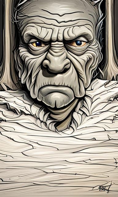 portrait painting of a Bart Simpson alien monster - AI Generated ...