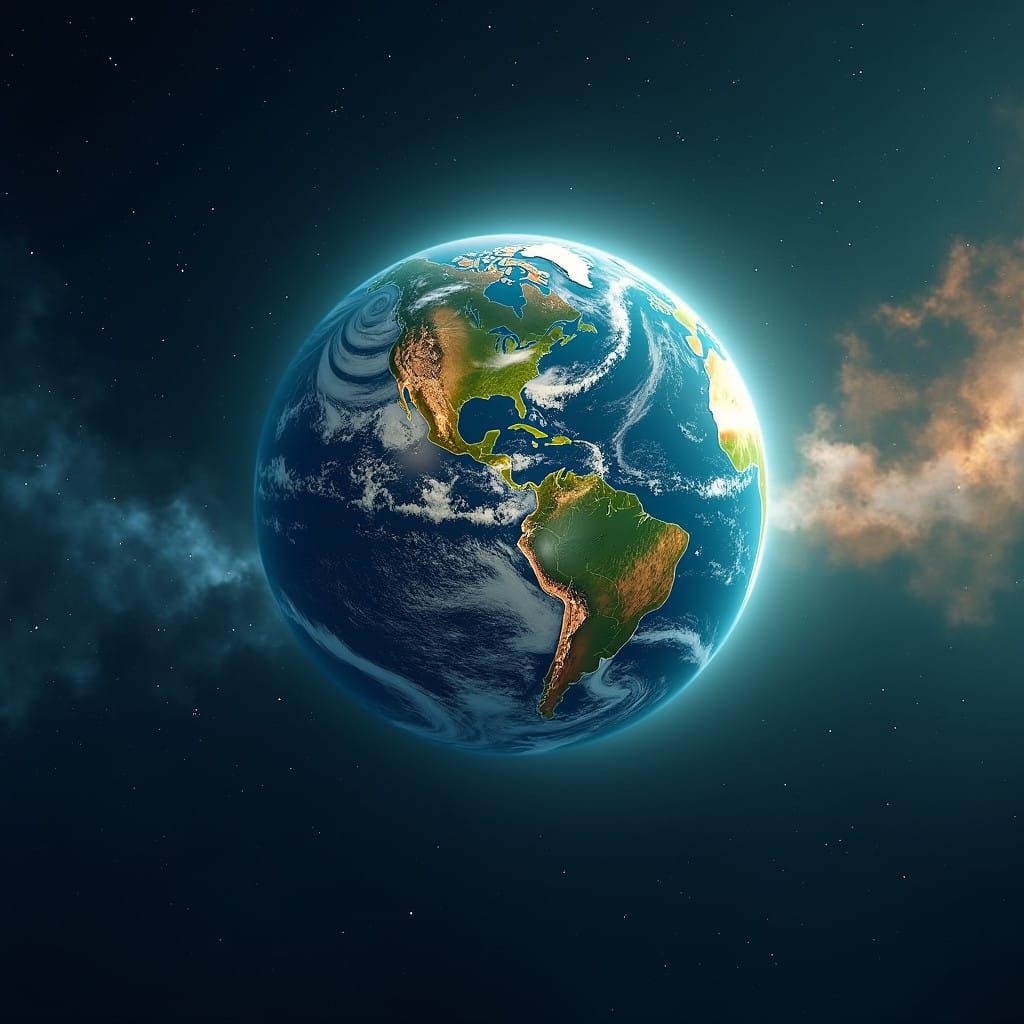 Stunning Planet Earth in 8k Resolution with Resple... - AI Art