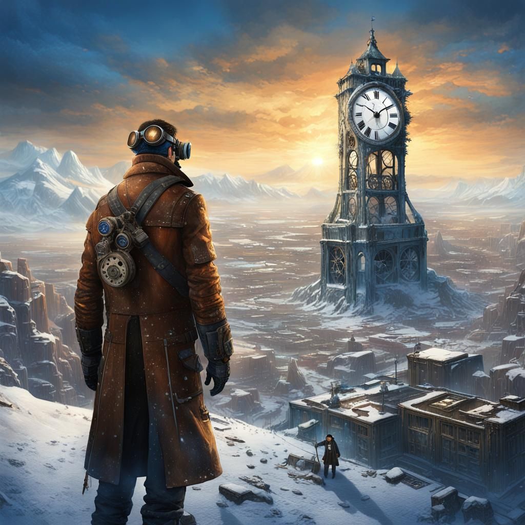 Steampunk Post-Apocalyptic Winter - Victorian Inventor Conqu...