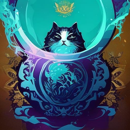 Cat Cauldron - AI Generated Artwork - NightCafe Creator