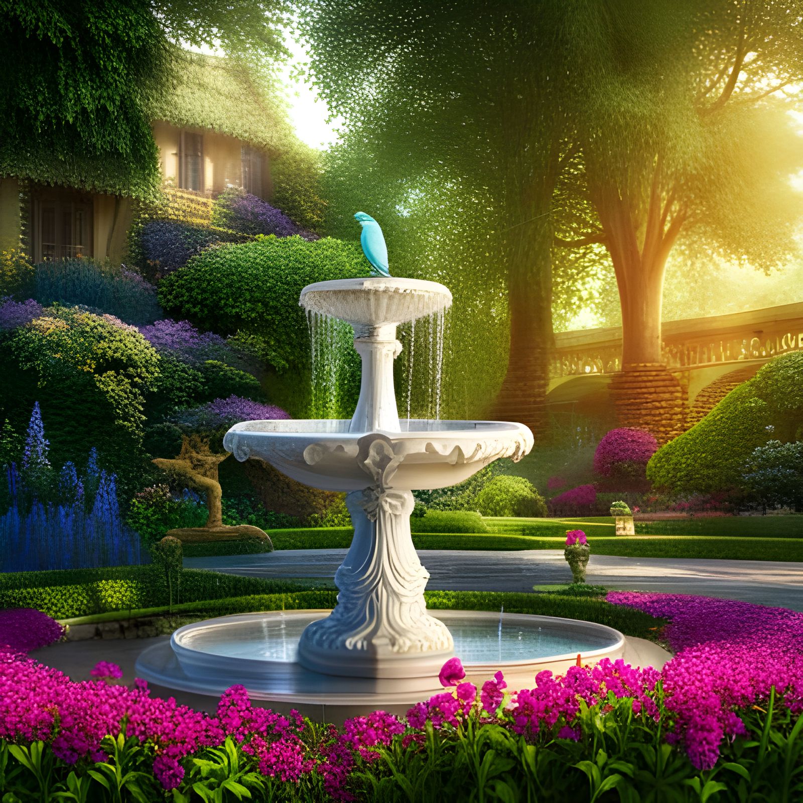 Garden - AI Generated Artwork - NightCafe Creator