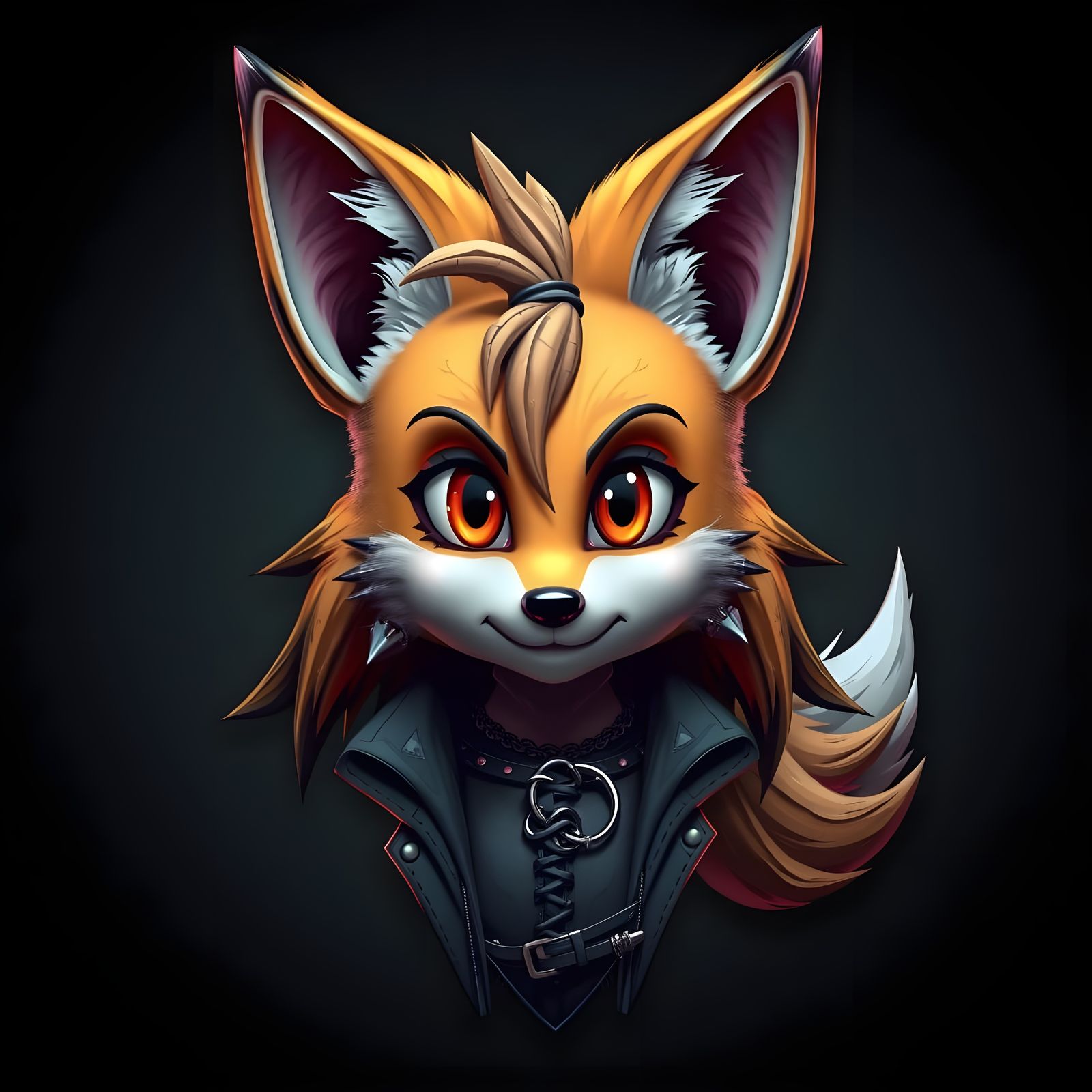 Punk Tails - Cyberpunk Tails Portrait