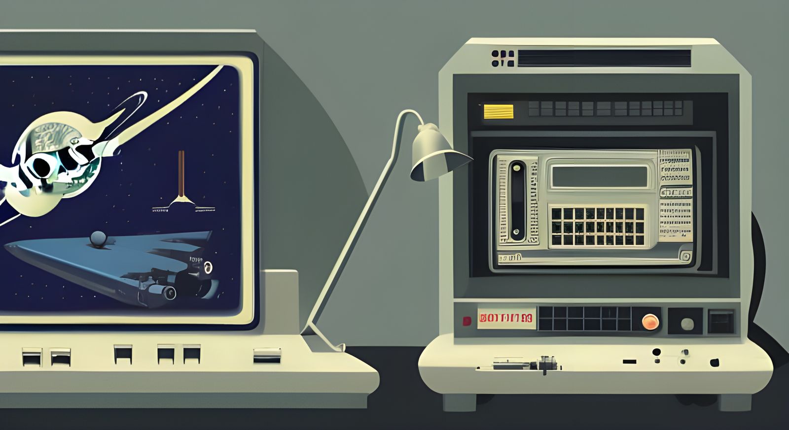 Vintage NASA Computer - AI Generated Artwork - NightCafe Creator