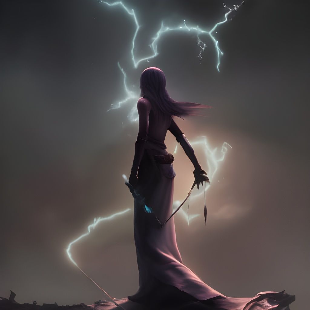 Lightning Spell - AI Generated Artwork - NightCafe Creator