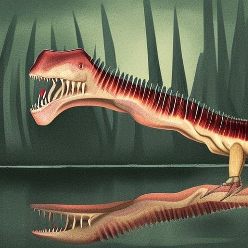 paleoart reconstruction of spinosaurus - AI Generated Artwork ...