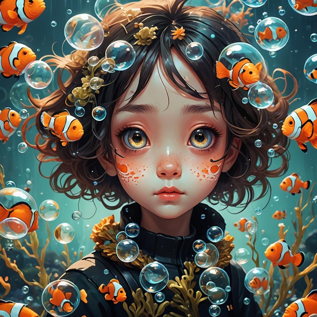 Nemo Girl - AI Generated Artwork - NightCafe Creator