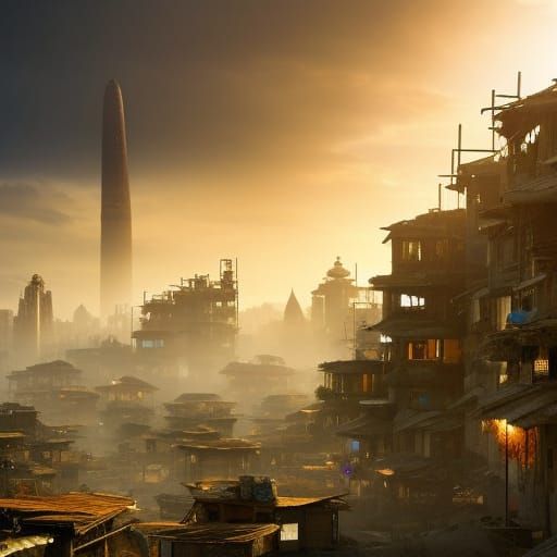 future slums - AI Generated Artwork - NightCafe Creator