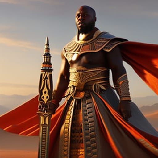 African fantasy knight - AI Generated Artwork - NightCafe Creator