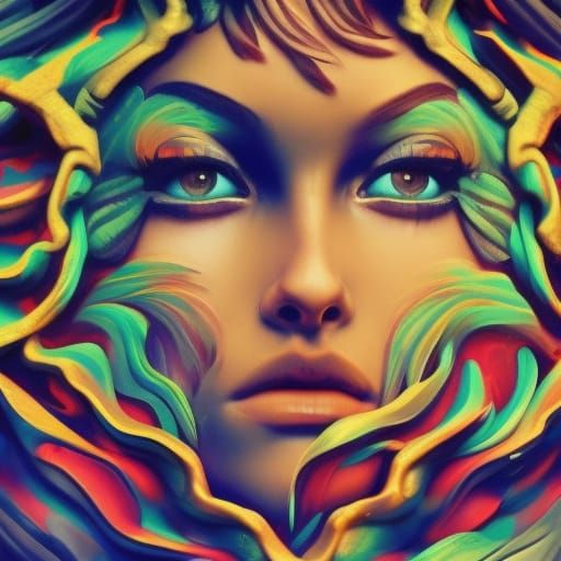 A la orilla de un palmar. - AI Generated Artwork - NightCafe Creator