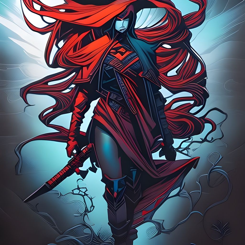 Red Assassin - AI Generated Artwork - NightCafe Creator