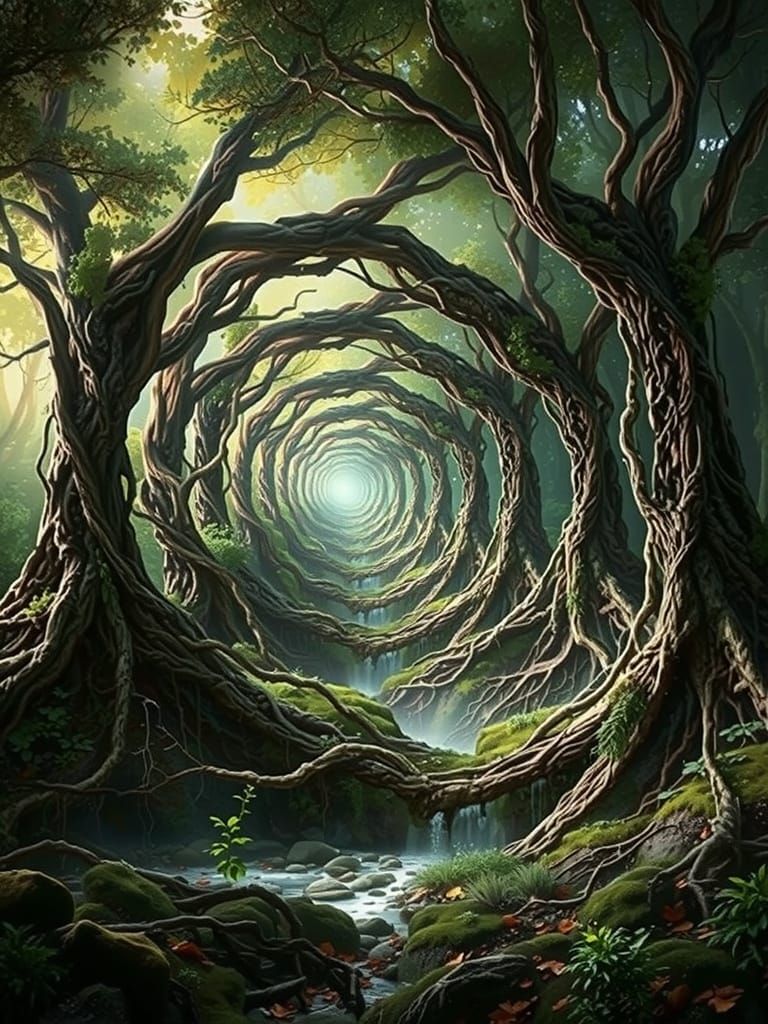 **"Magischer Waldtunnel: Ein Tor zur Natur"**