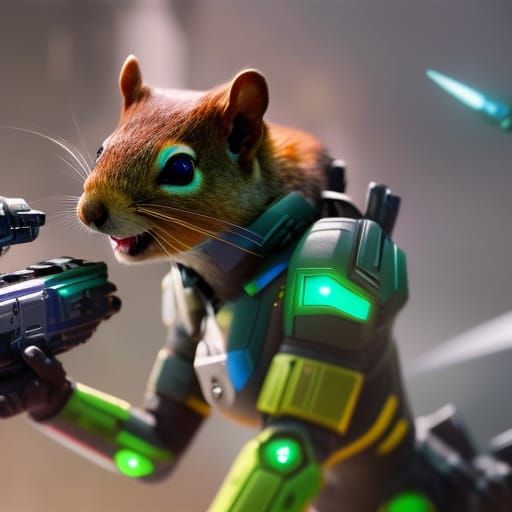 Space Squirrel Super Soldier #1 - AI Generated Artwork - NightCafe Creator