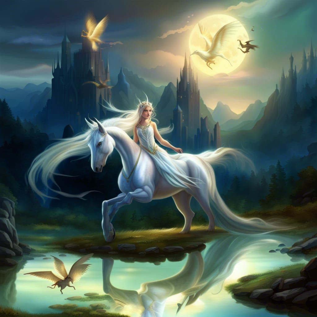 Fantastic fantasy world - AI Generated Artwork - NightCafe Creator