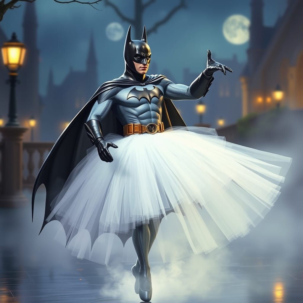 Batman Ballerina - Batman En Pointe in Whimsical Ballet