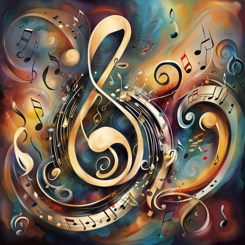 musical notes spiraling in a concoction of loveliness and pure soul ...
