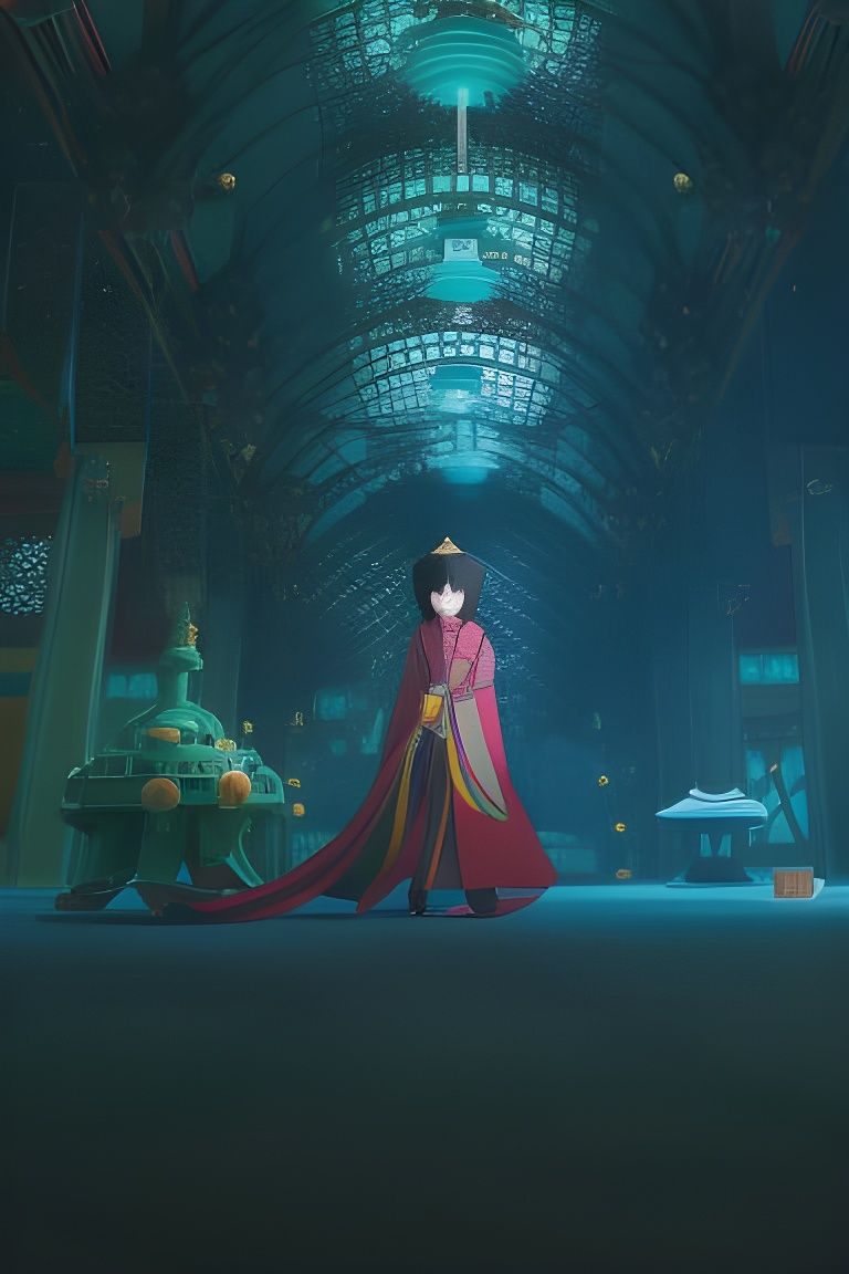 Princess Otohime in the Dragon Palace - AI Generated Artwork ...