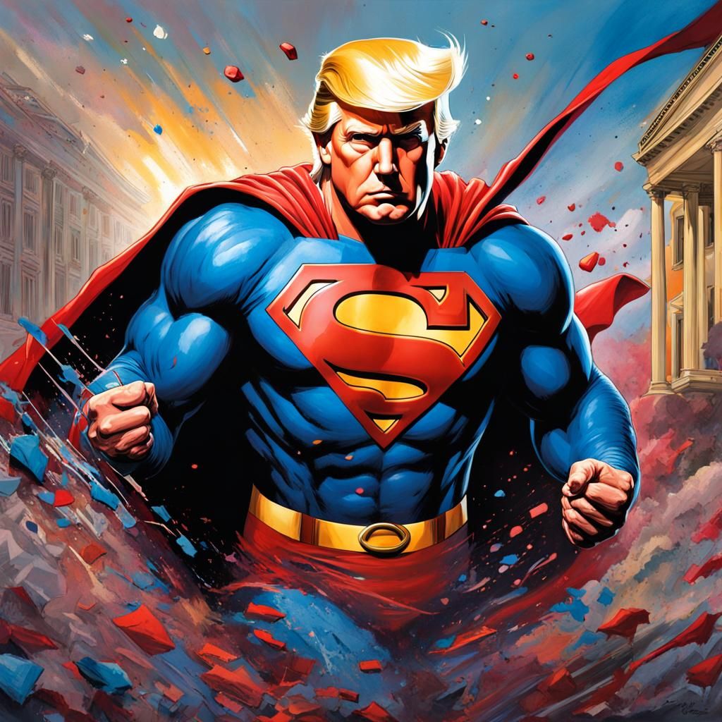 Super Donald - AI Generated Artwork - NightCafe Creator