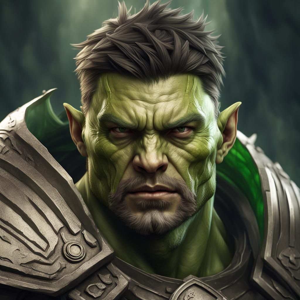 Half-Orc Warrior - AI Generated Artwork - NightCafe Creator