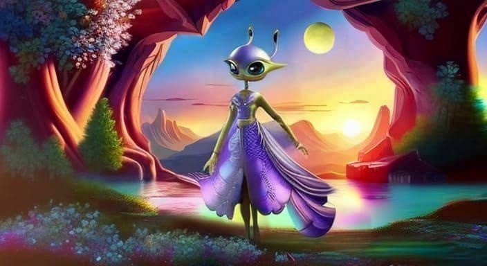 Alien Fairy - AI Generated Artwork - NightCafe Creator