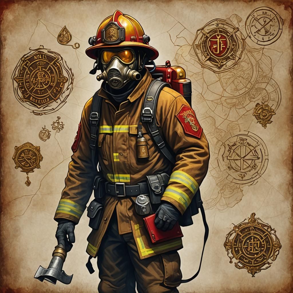 a firefighter - AI Generated Artwork - NightCafe Creator