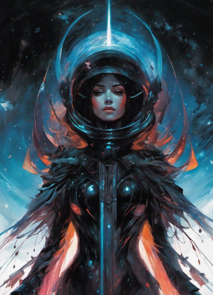 Space Girl - AI Generated Artwork - NightCafe Creator