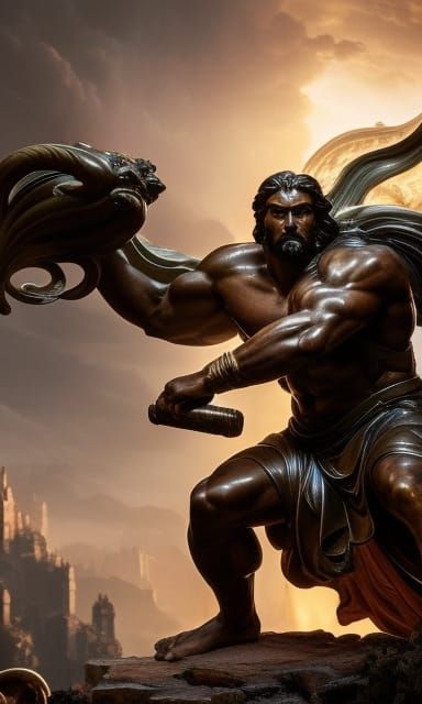 Statue of Hercules - AI Generated Artwork - NightCafe Creator