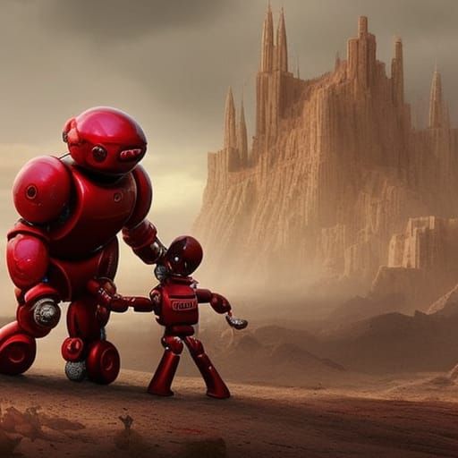 bots helping - AI Generated Artwork - NightCafe Creator