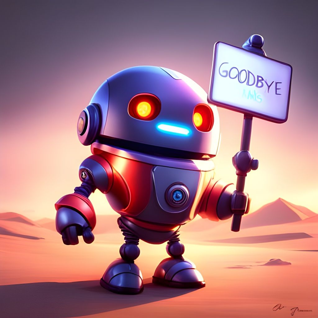 Goodbye humans! - AI Generated Artwork - NightCafe Creator