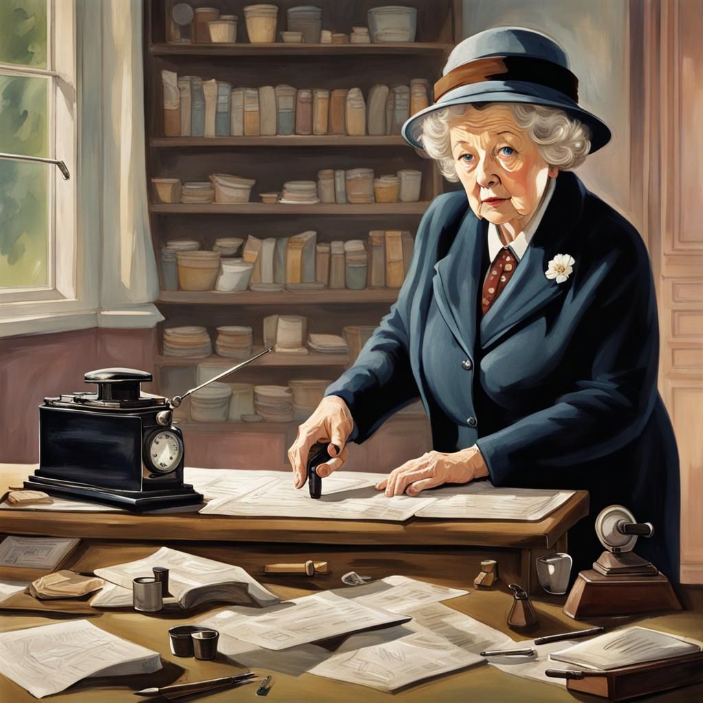 Miss marple in action - AI Generated Artwork - NightCafe Creator