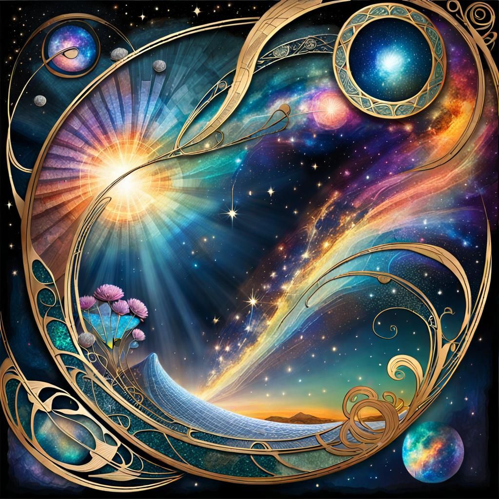 "portrait :: COSMIC DJ :: galactic rave :: SPECTRAL :: vitrail :: Susan ...