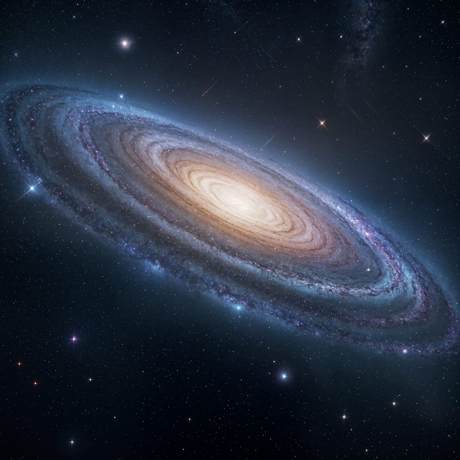 Andromeda - Surreal Cosmic Landscape Captured in Hyper-Real...