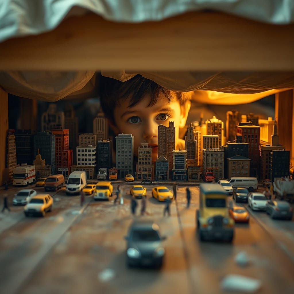 the long-forgotten city - Whimsical Miniature Metropolis Ben...