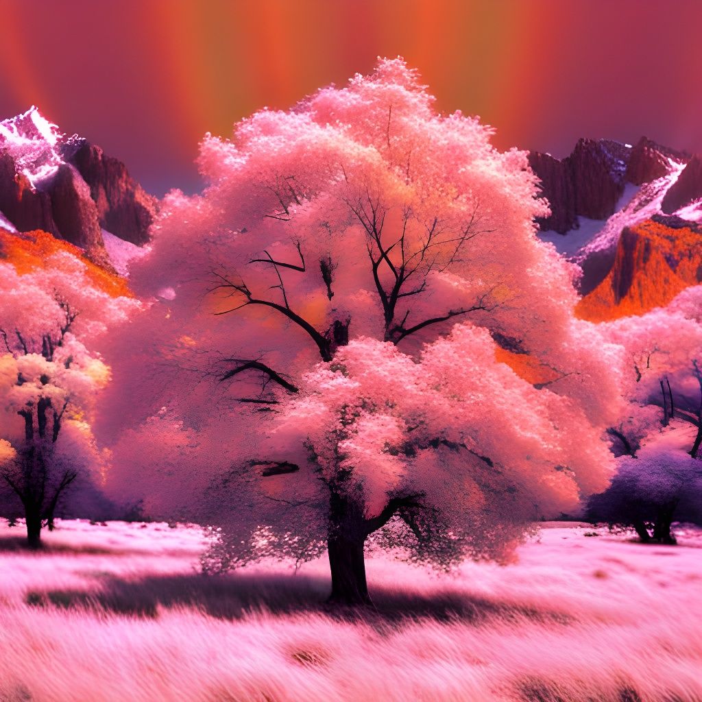 Pink Dream World- Daily challenge #172 - NightCafe