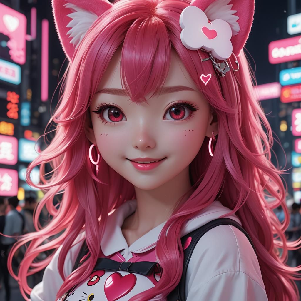 A hello kitty enthusiast futuristic - AI Generated Artwork - NightCafe ...