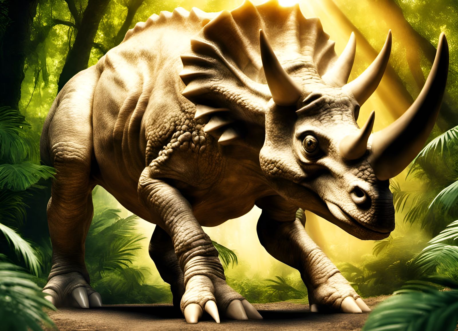 Triceratops - AI Generated Artwork - NightCafe Creator