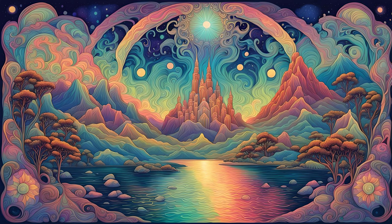 The Crystal City of Telos - AI Generated Artwork - NightCafe Creator