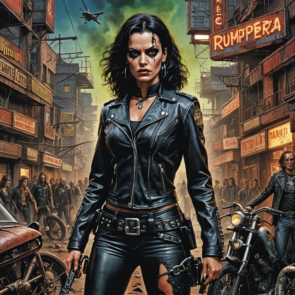 The front cover of a glossy magazine entitled Ruinatrix depicting Maria ...