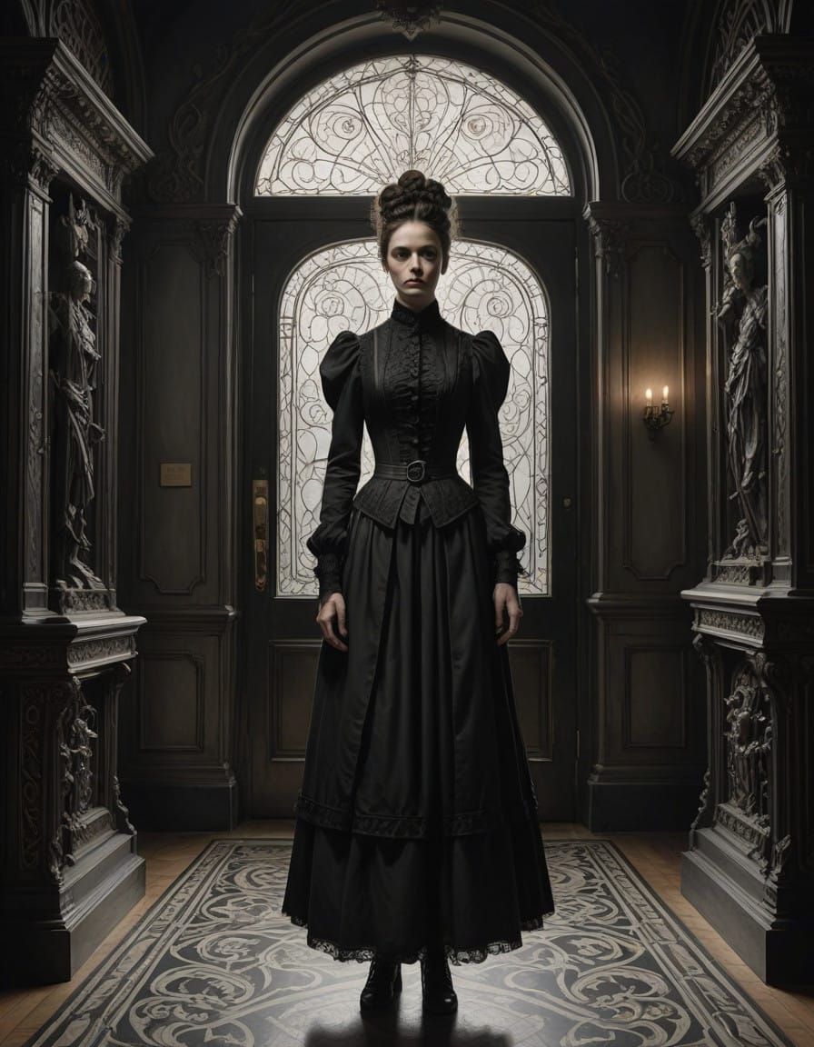 Goth Parents Confront Innocent Daughter in Ominous... - AI Art