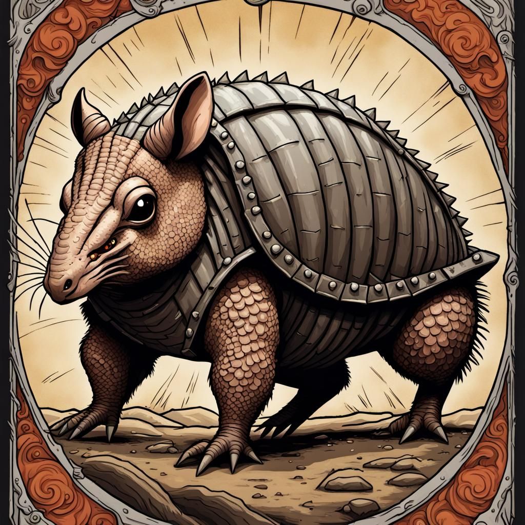 Ironclad Armadillo - AI Generated Artwork - NightCafe Creator