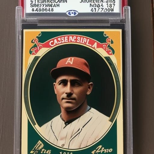 vintage baseball card - AI Generated Artwork - NightCafe Creator