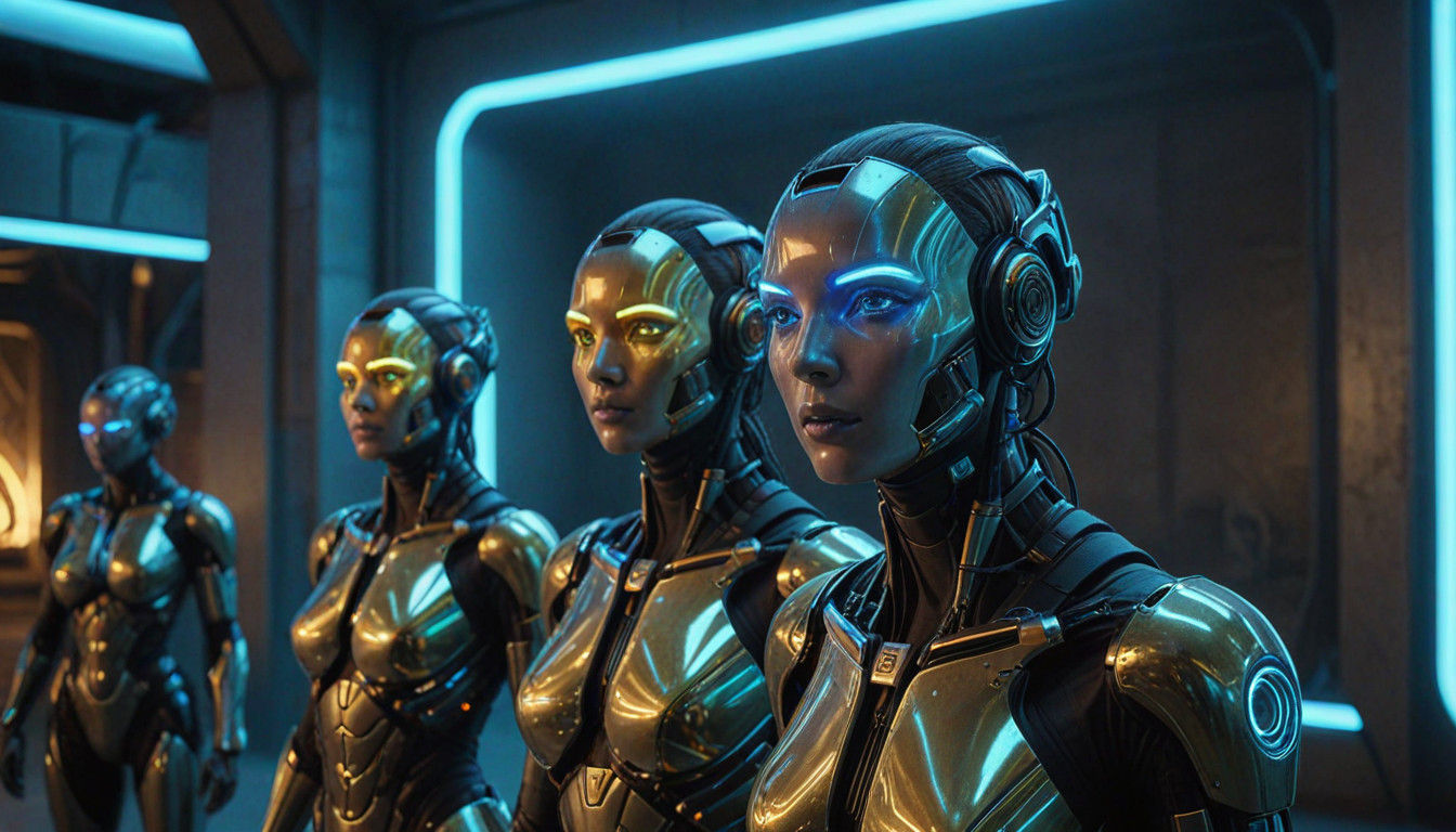 Sleek Human Starships Emerge on Earth in Cinematic... - AI Art