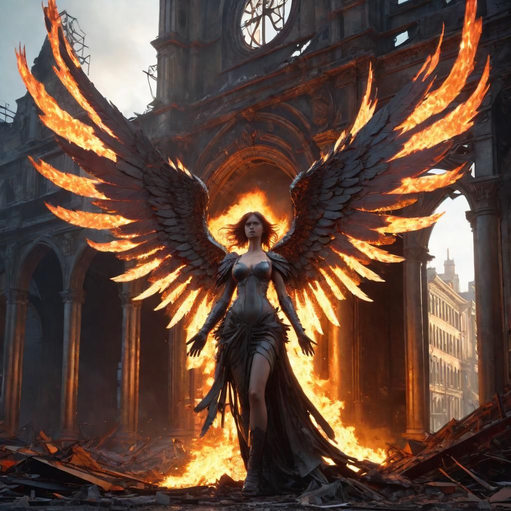 Rising Phoenix - AI Generated Artwork - NightCafe Creator