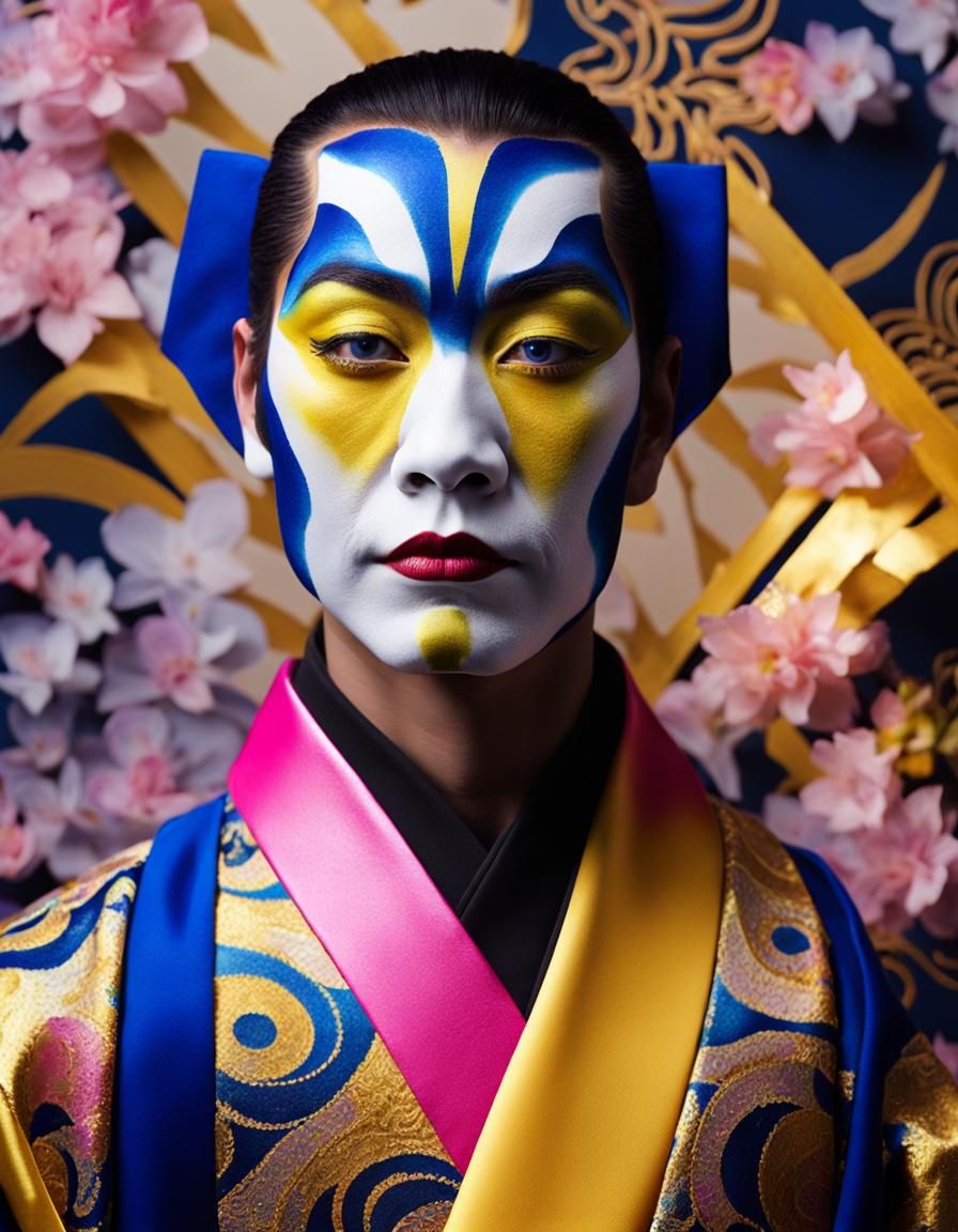 Kabuki actor - AI Generated Artwork - NightCafe Creator